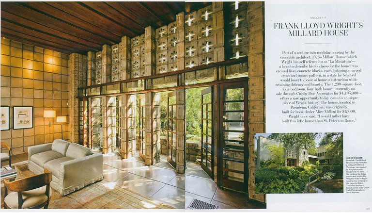 Wall Street Journal: The Millard House - Crosby Doe Associates, Inc.